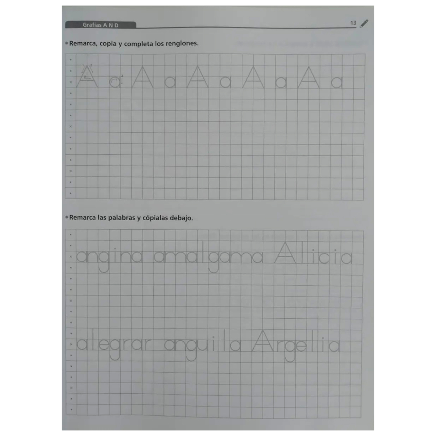 Hojas De Trabajo De Caligrafía Para Cuarto Grado