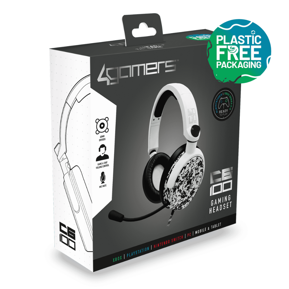 Audífonos Gamer 4gamers C6-100 Conexión 3.5mm Altavoces 40mm