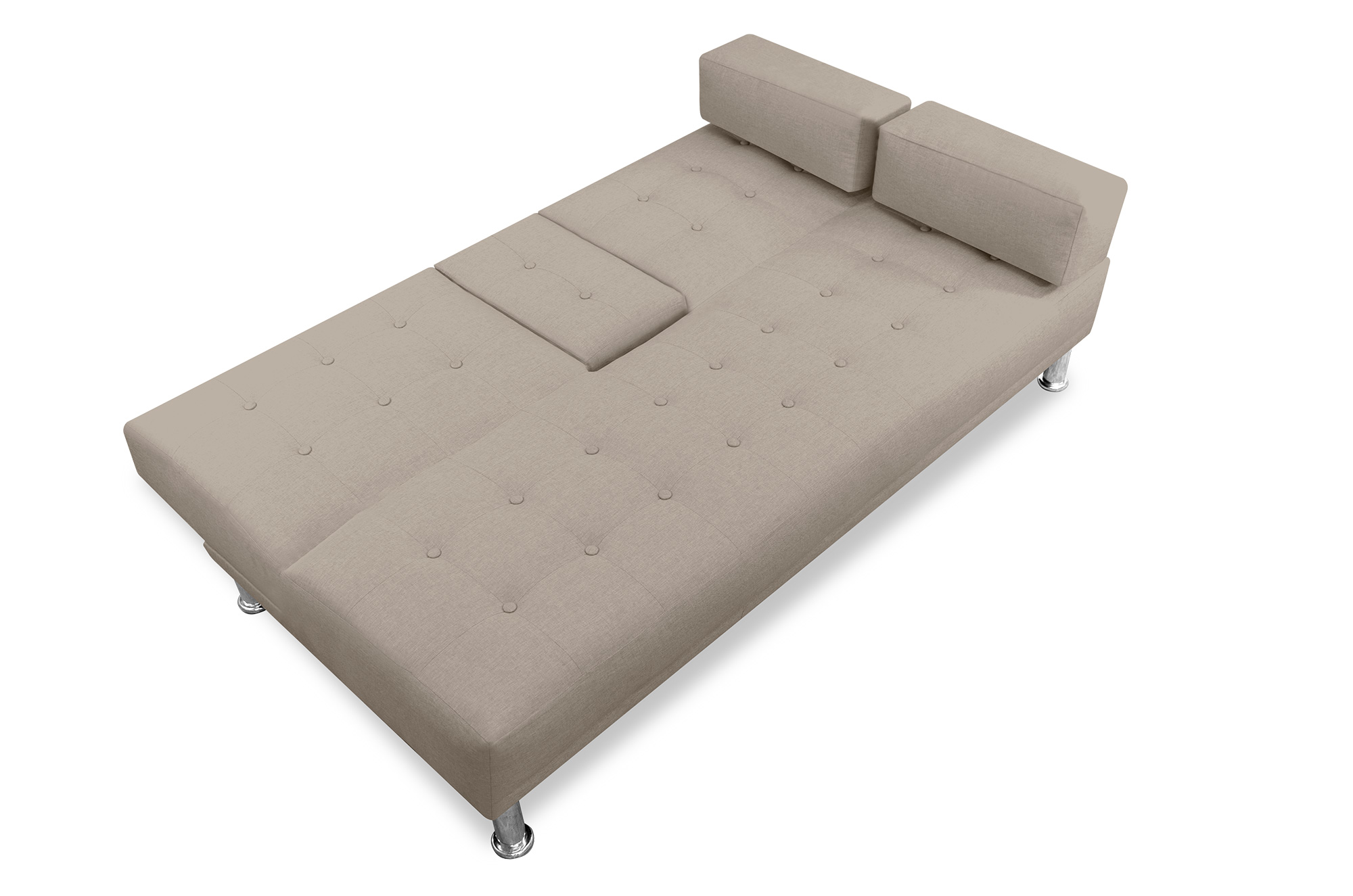 Queen Sofá Cama Makora Con Portavasos Gray Arena. El Envio cubre un 80% ...