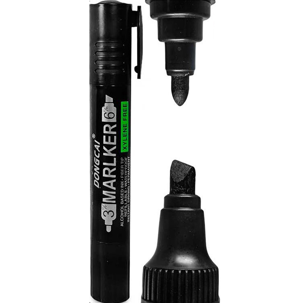 Marcador recargable doble punta permanente