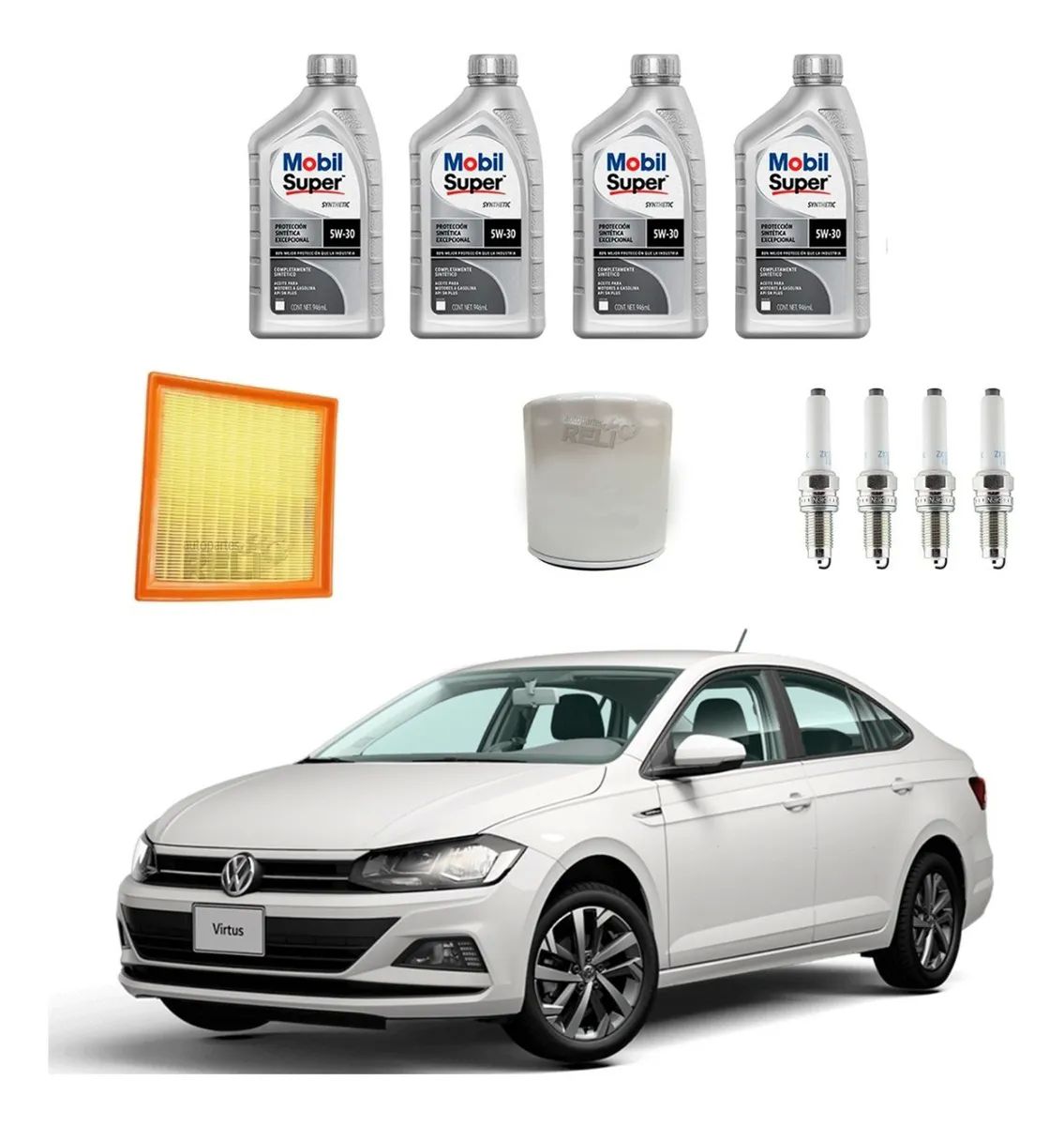 Kit Afinacion Vw Virtus Aceite Sintetico