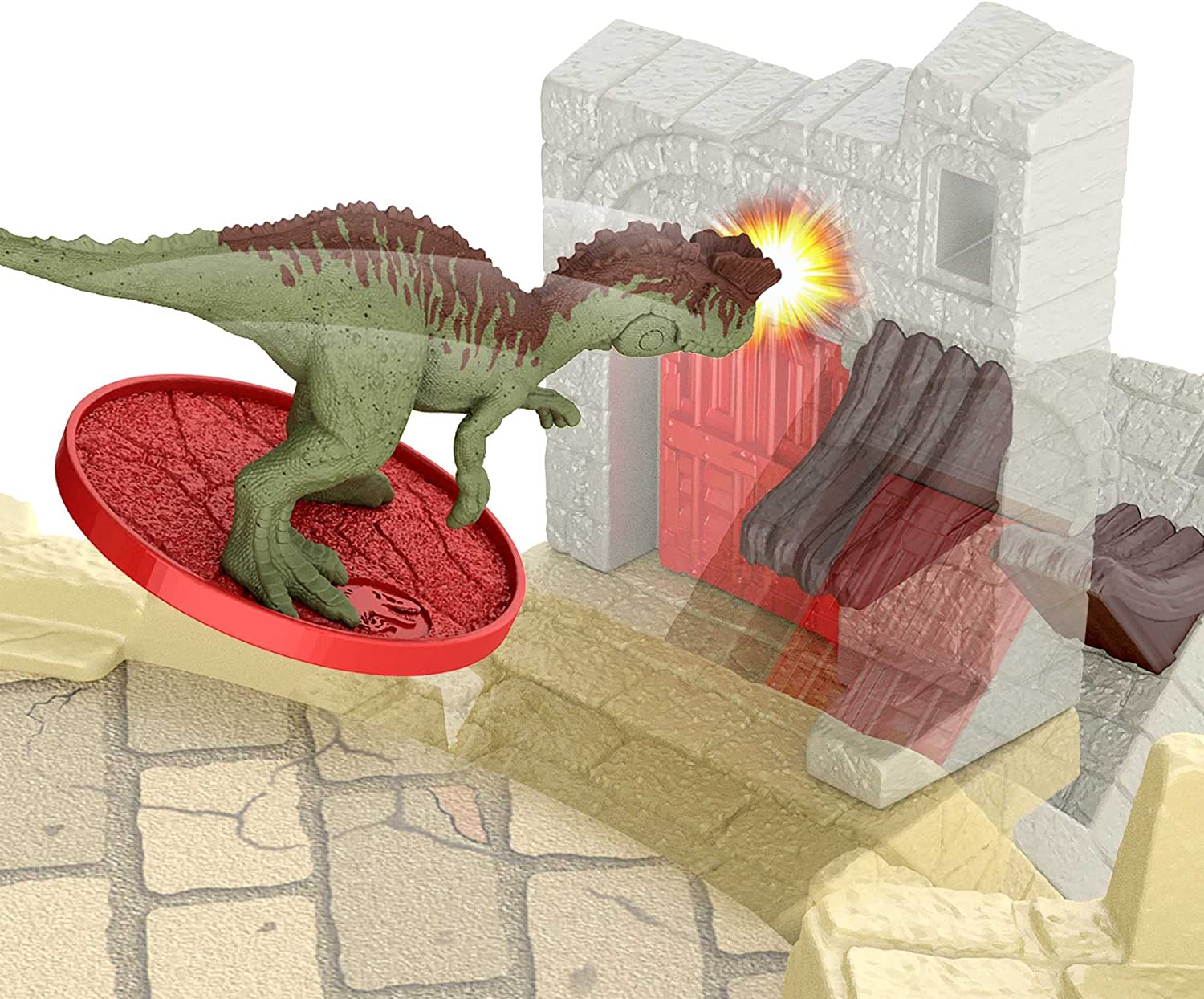 Jurassic World Playset Mini Arena de Batalla Dinosaurio