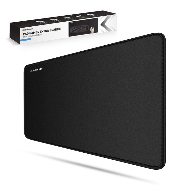 Mouse Pad Gamer Extra Grande Teclado Ratón 80x40cm Redlemon