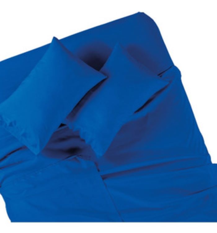 Sabana Esencial Azul Rey Matrimonial Concord