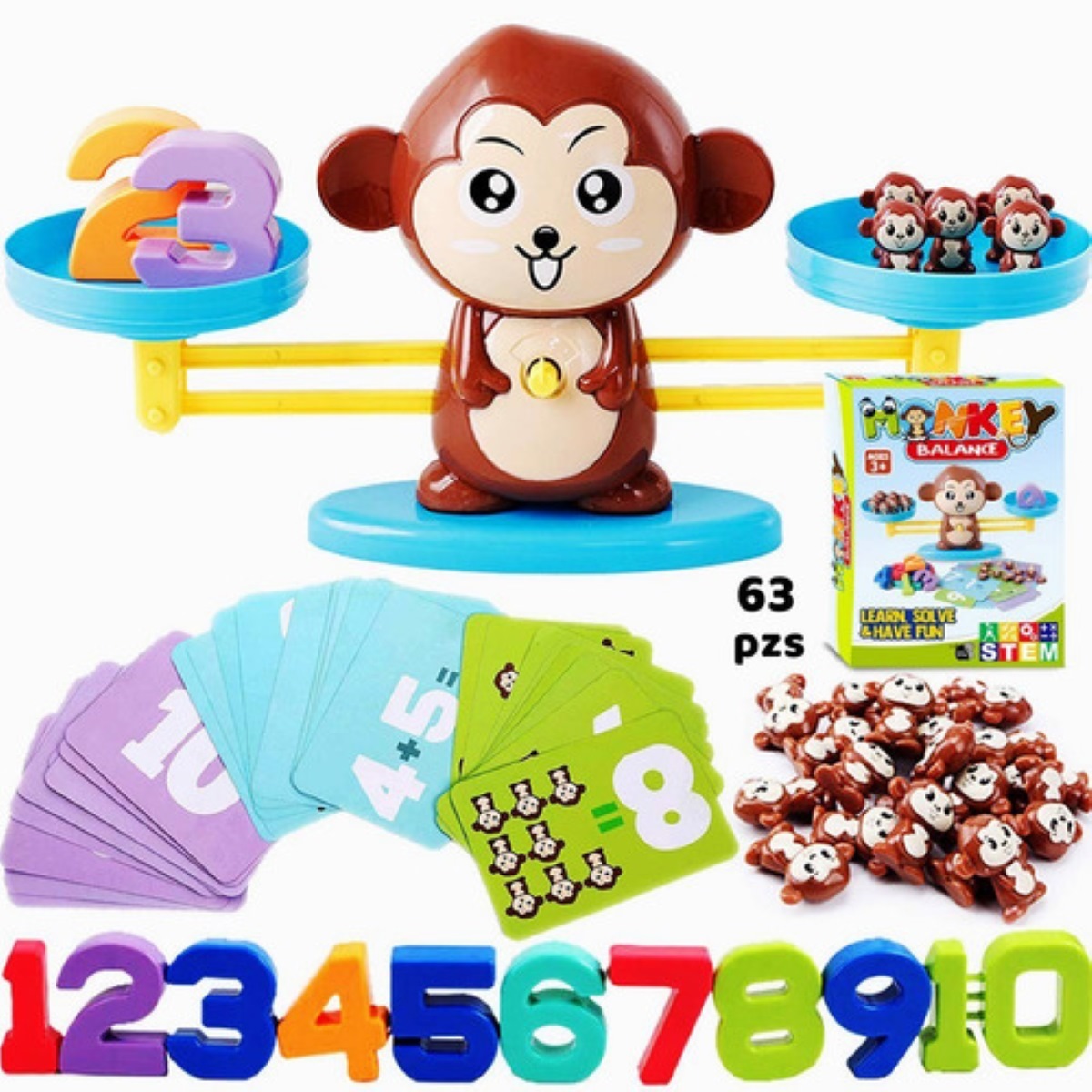 Mono Juguete De Educación Equilibrio Matemático Para Niños