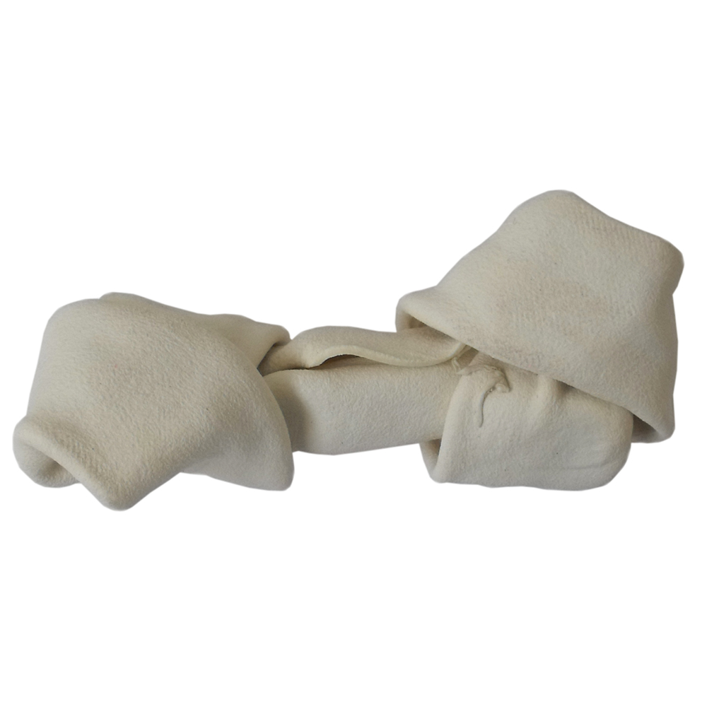 20 Huesos de Carnazas De Nudo Plano 4-5 Pulg., Gimex, Color Blanco