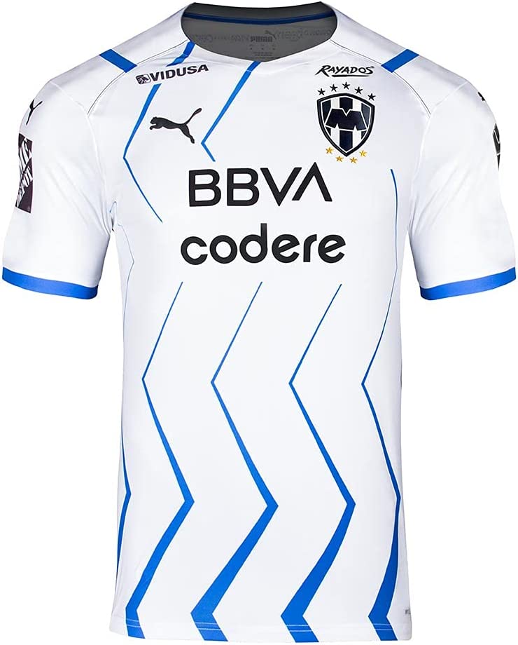 Jersey Puma de Rayados de Monterrey de Visitante Blanco