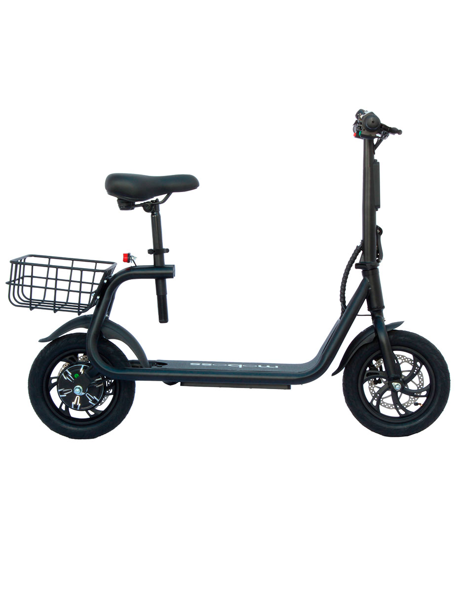 Scooter Eléctrico Plegable Moboss B9 Negro con Asiento