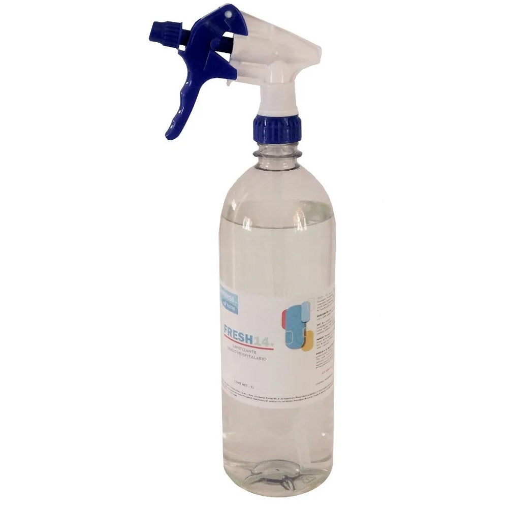 Desinfectante Sanitizante Antibacterial 1 Litro Fresh14+