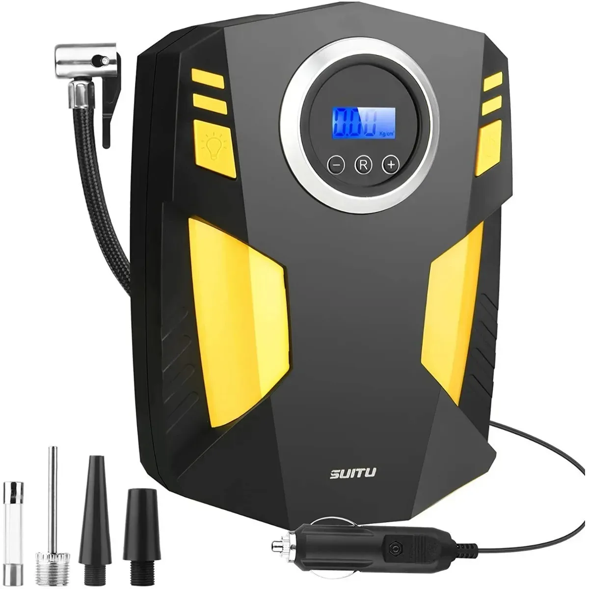 Inflador De Llantas Portatil Para Auto Pantalla digital