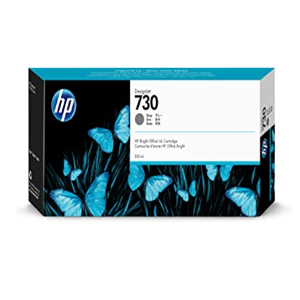 HP INC HP 730 gris 300ml Tinta amplio formato P2V72A