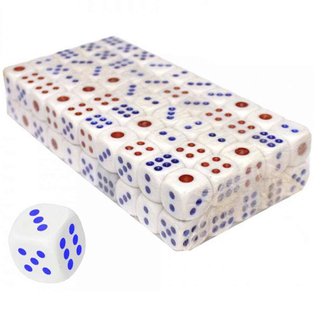 25 Dado blanco plastico solido 18 mm