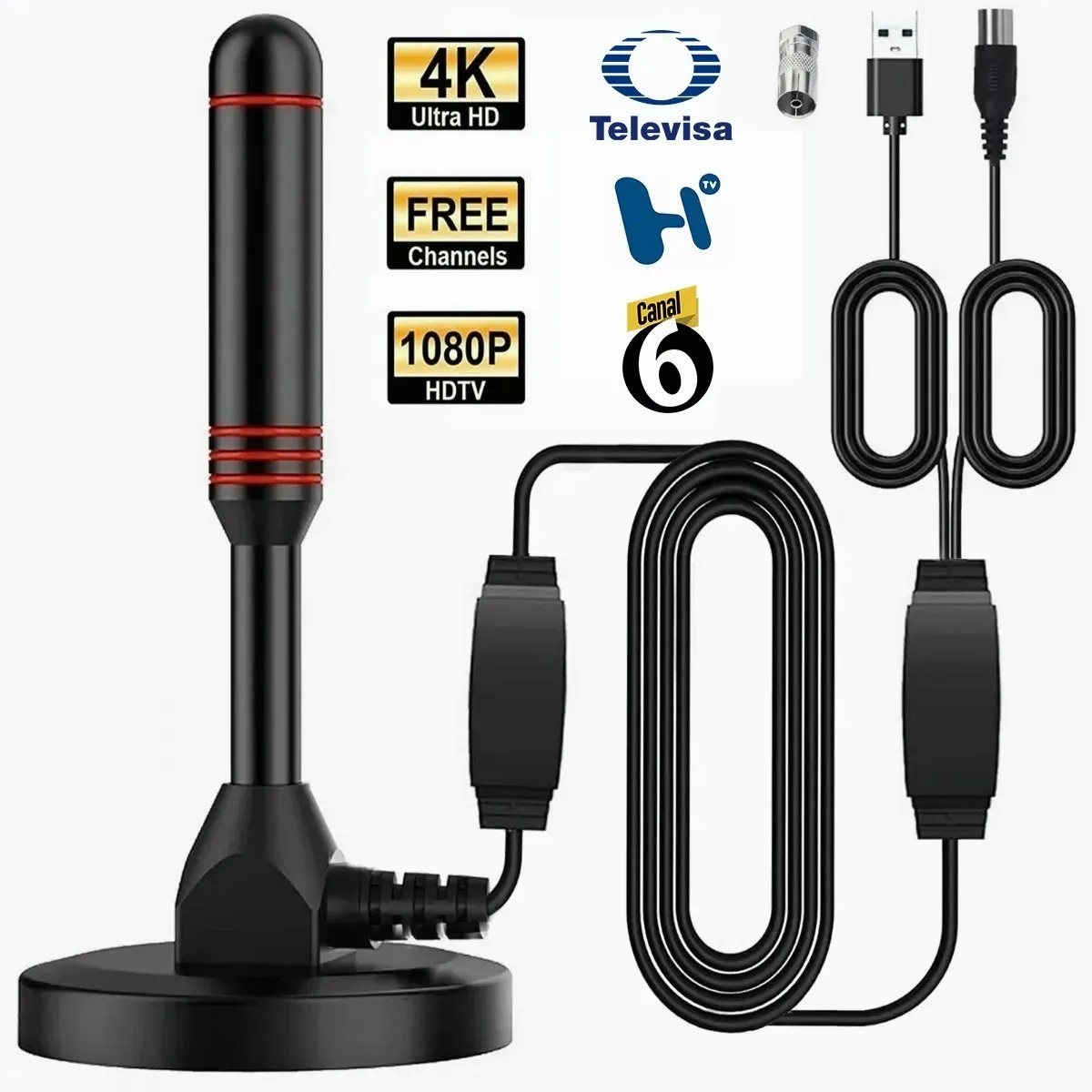 Antena De Tv Digital Para Interiores Antena Hdtv 4k 1080p