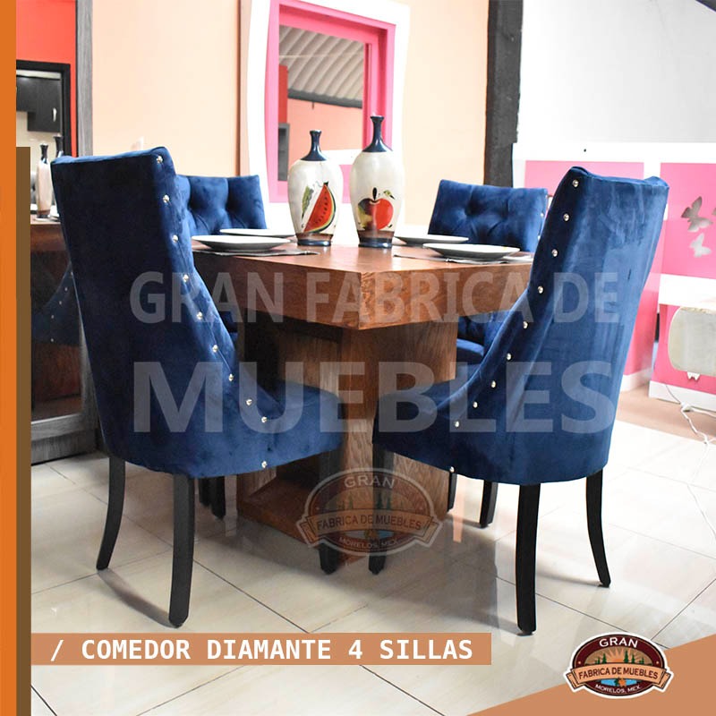 Comedor Diamante Recto 4 plazas
