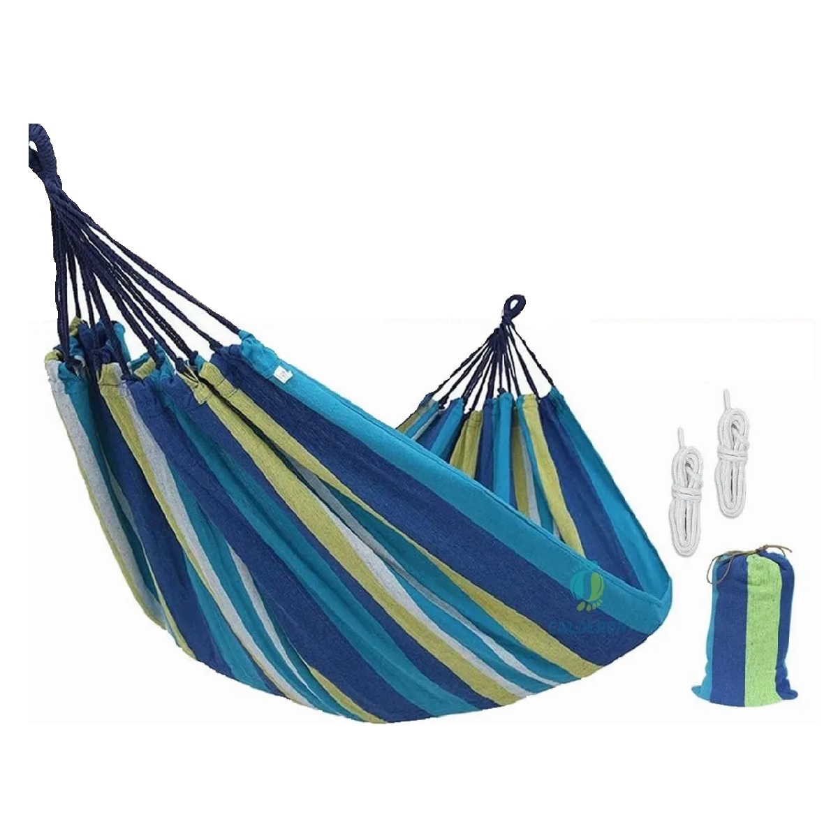 Hamaca De Lona soporta 100 Kg Ligera Azul