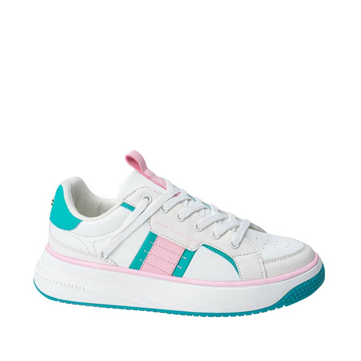 Tenis urbano de marca color blanco para mujer, marca Paris Hilton, mod ...
