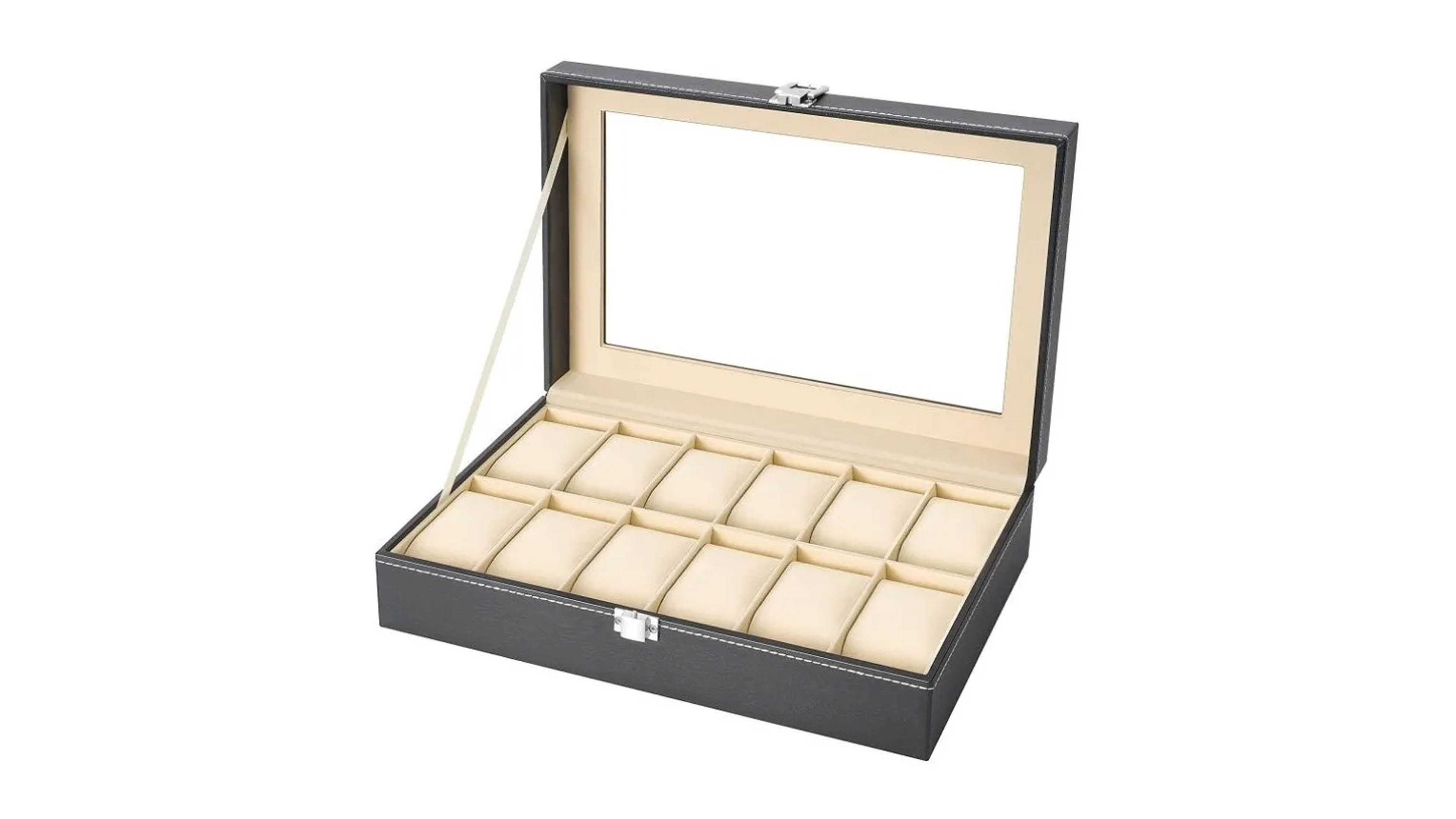 Caja De Reloj Alajero Estuche Para Reloj 12 Relojes Organizador