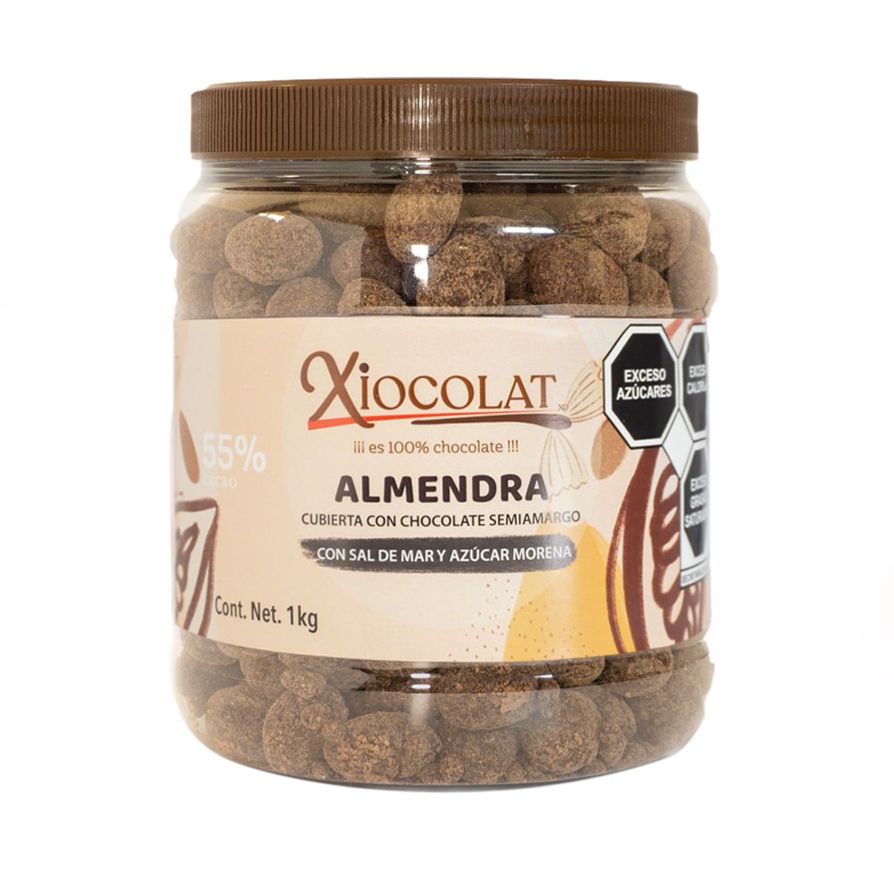 Xiocolat Almendra con Chocolate Semiamargo con Sal de Mar y Azucar ...