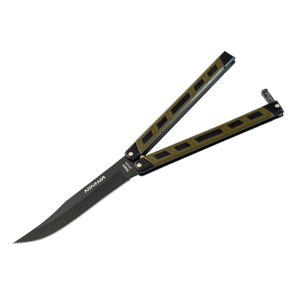 Navaja Miguel Nieto modelo Ninhja 326-N con mango de cromo duro negro.