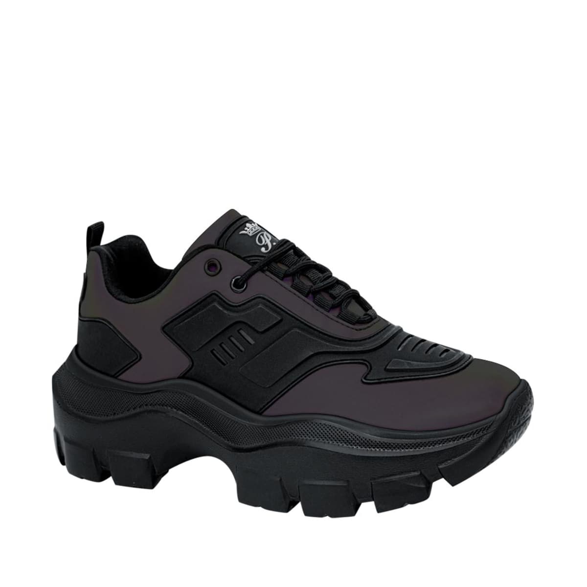 Tenis urbanos chunky marca Paris Hilton para mujer, color negro, mod ...