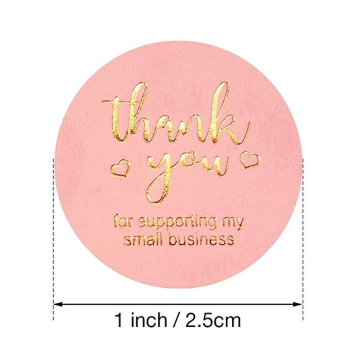 Rollo de 100 Stickers de Agradecimiento Thank You Gracias