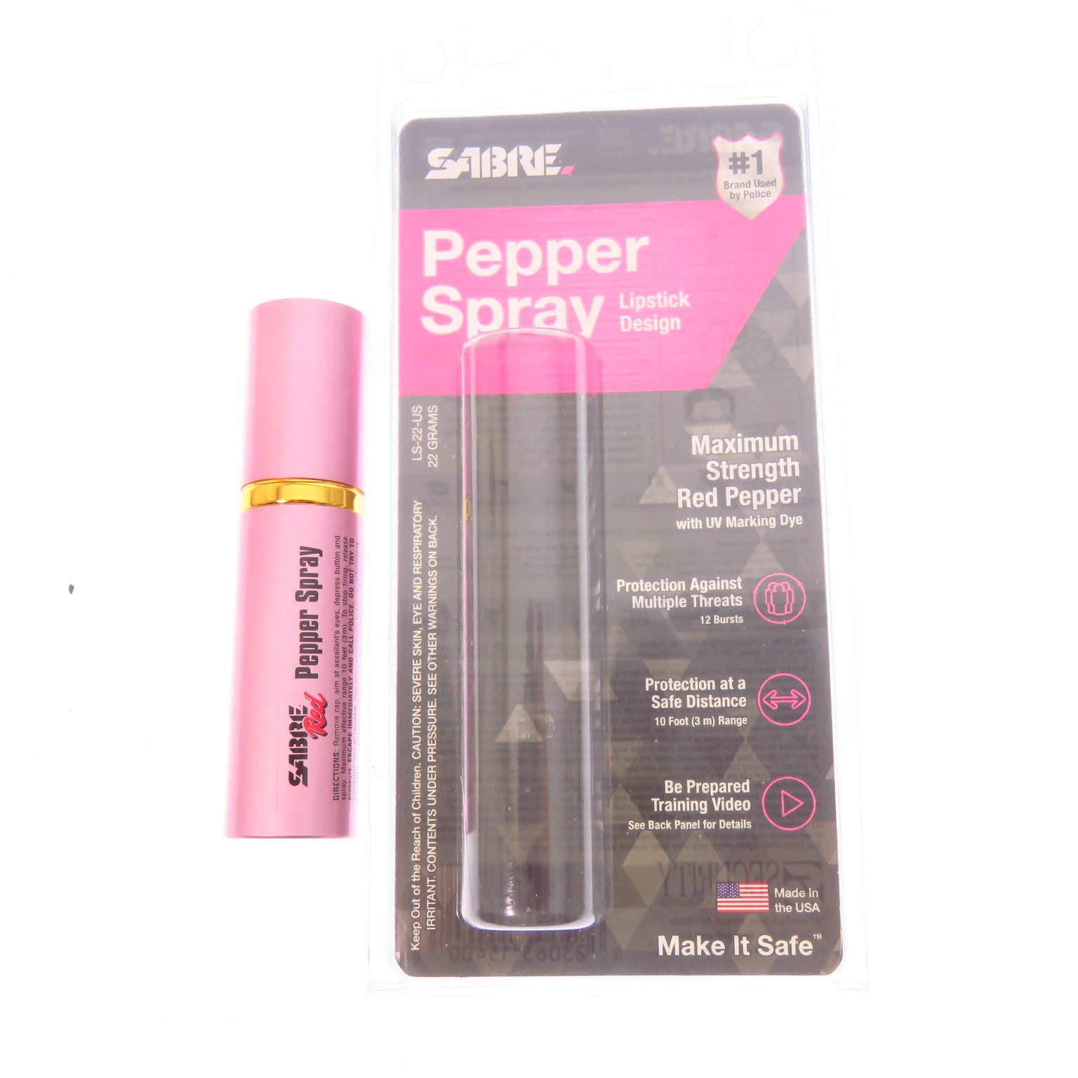 Sa15400 Sabre Gas Pimienta Defensivo En Forma De Labial