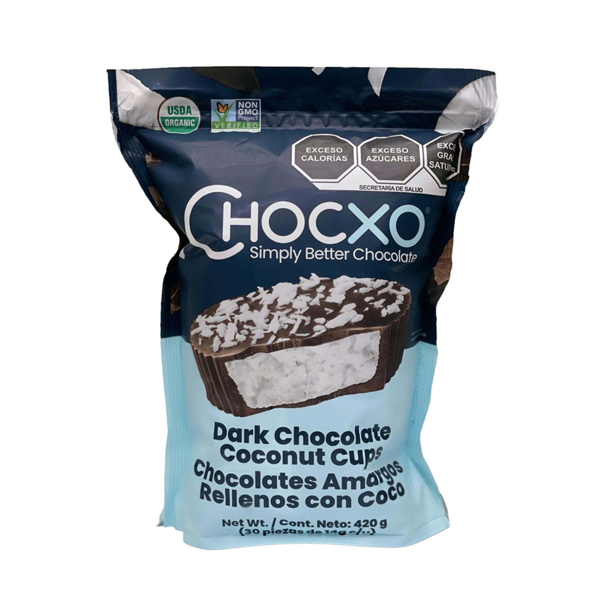 Chocolates Amargos Rellenos Con Coco Chocxo 420g