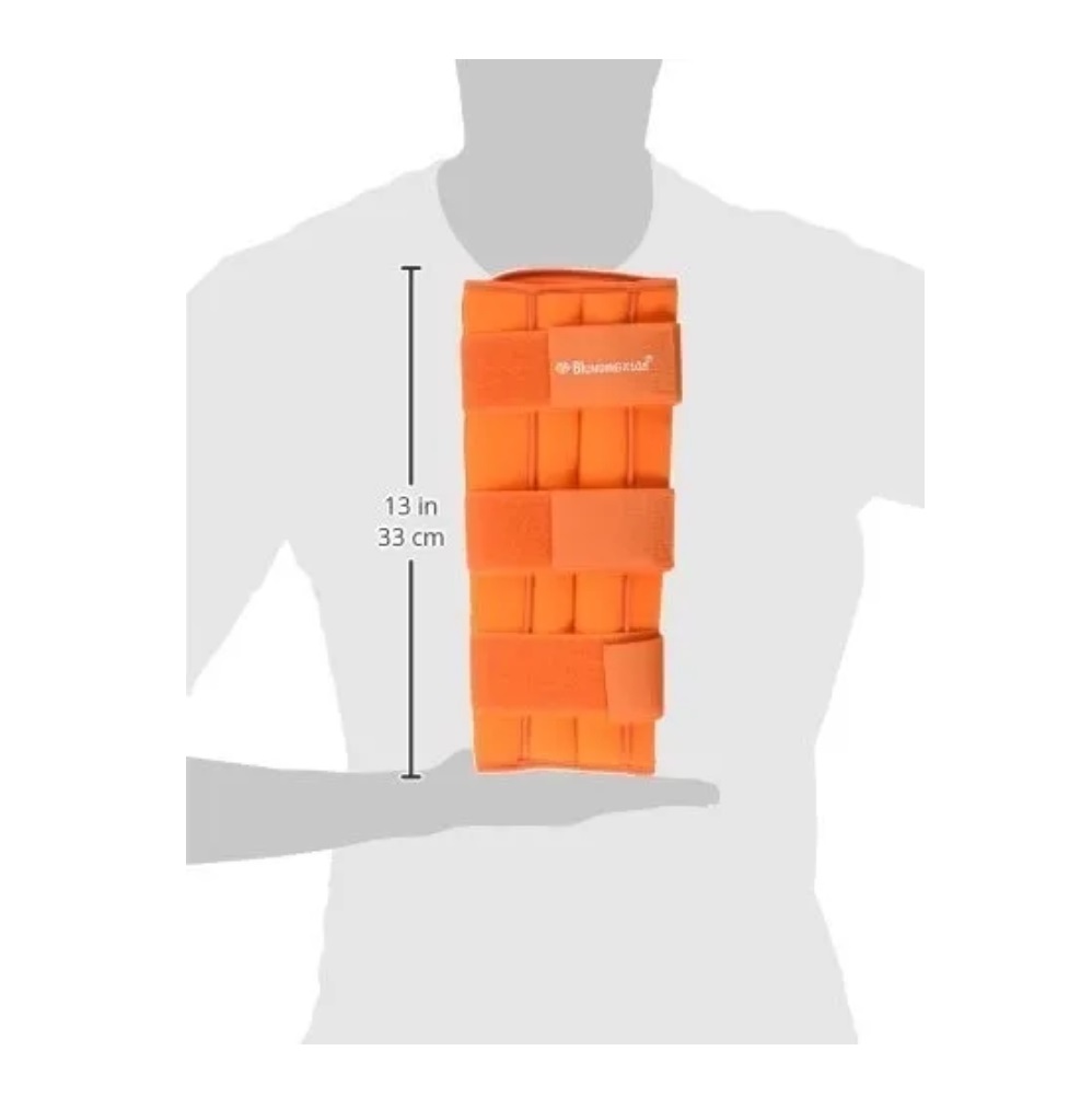 Inmovilizador Férula De Rodilla Pediátrico Infantil Blunding Naranja 12-14