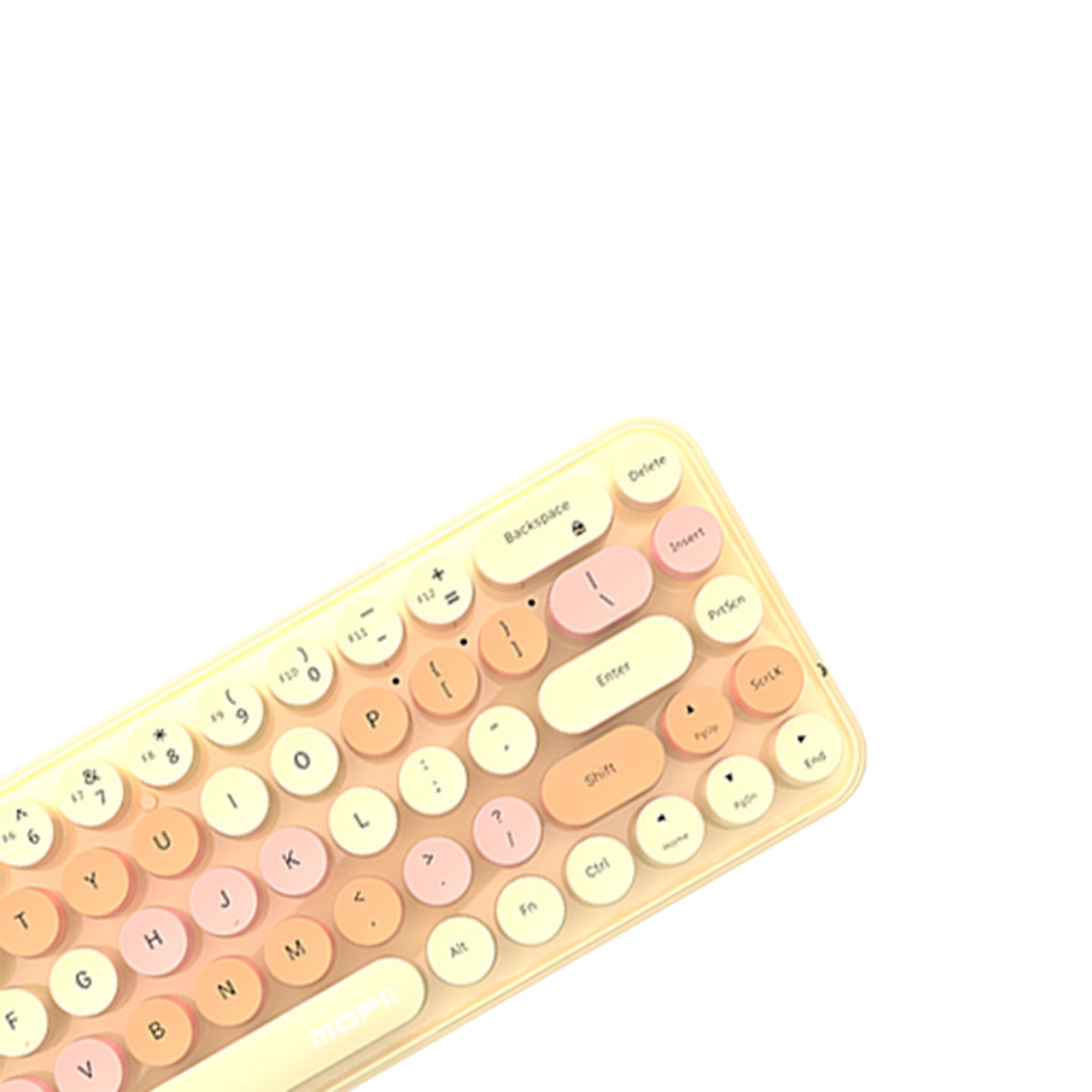 Teclado Wireless Keyboard + Mouse Set MOFII Bean (Milk Tea)
