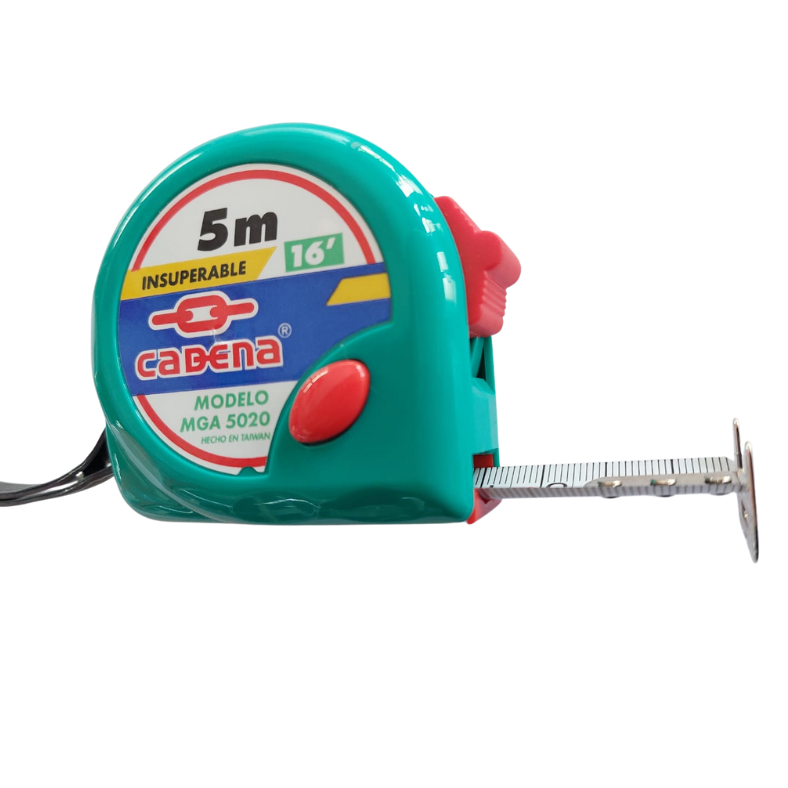 Flexometro 5 Mts Cadena Mga 5020 Doble Vista