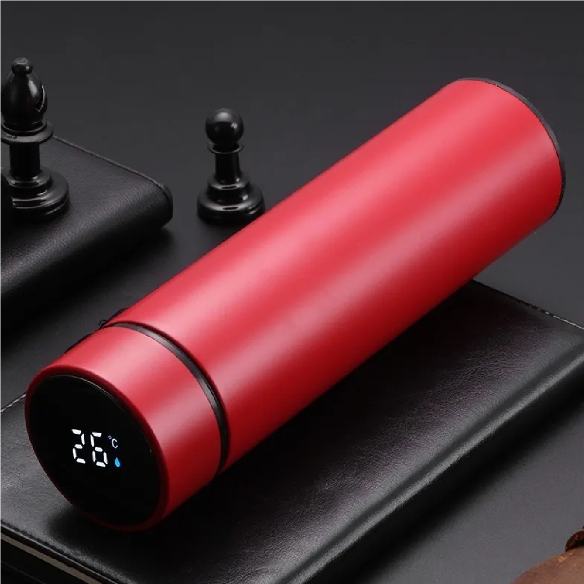 Termo Digital Inteligente De Acero Inoxidable 500ml. Rojo