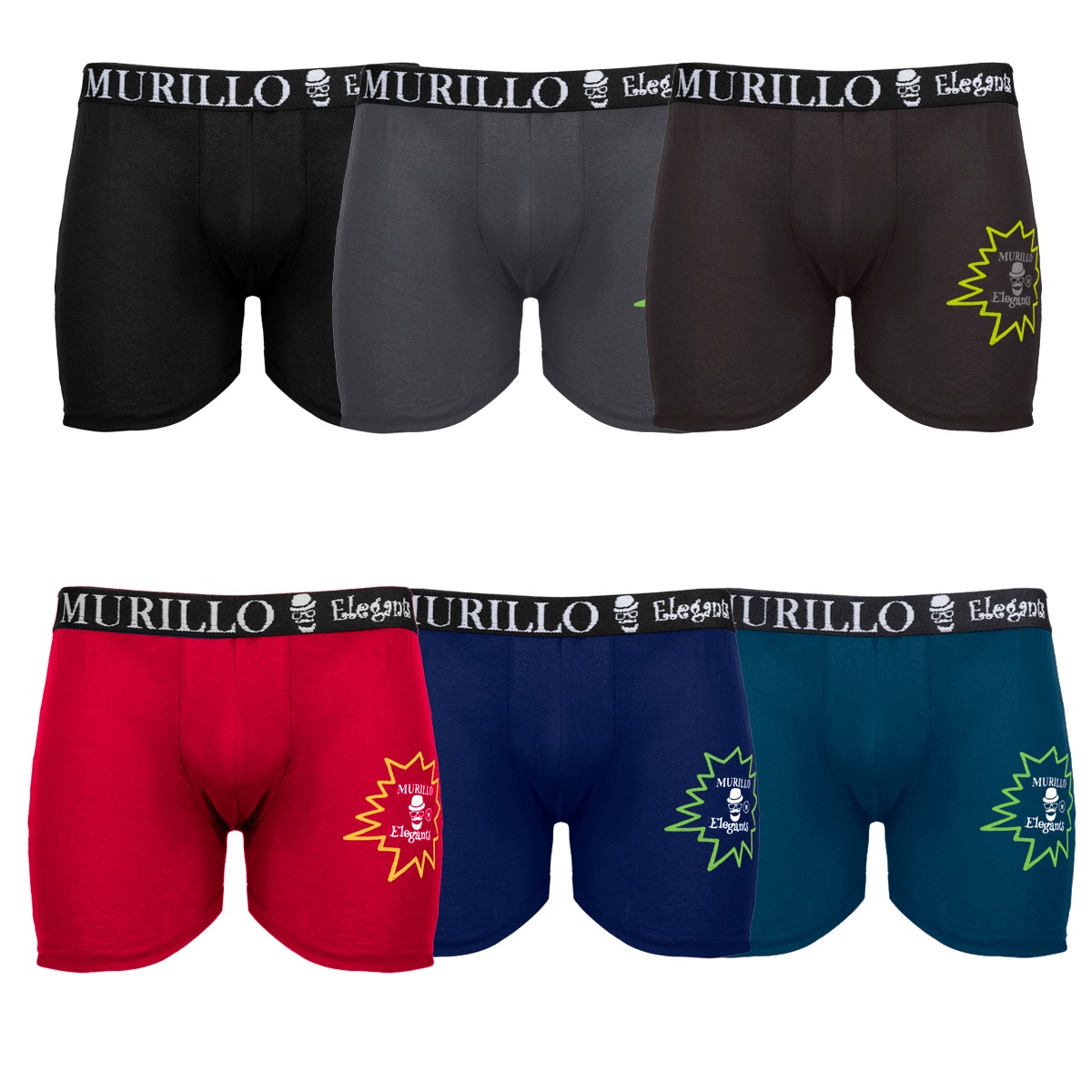 Calzon Boxer Caballero 6 Pzs De Lujo