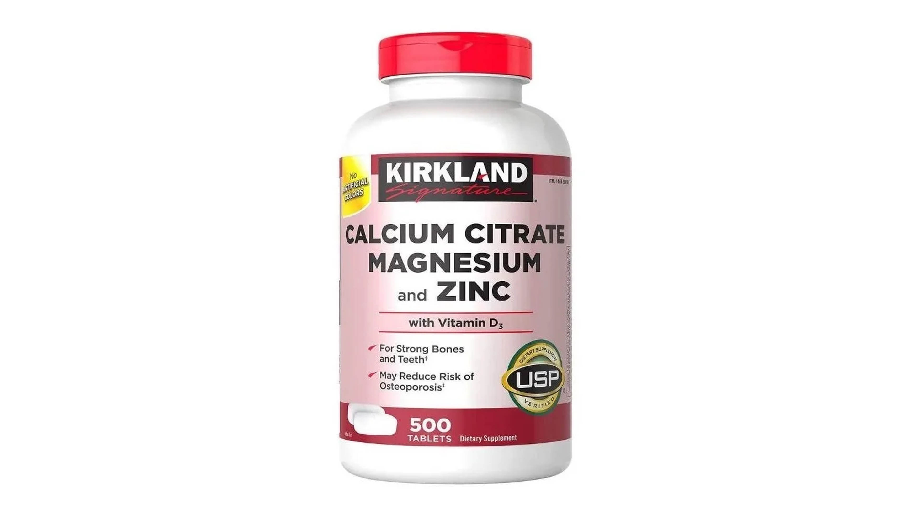 Citrato Calcio Magnesio Y Zinc Kirkland 500 Mg Con Vitamina D3