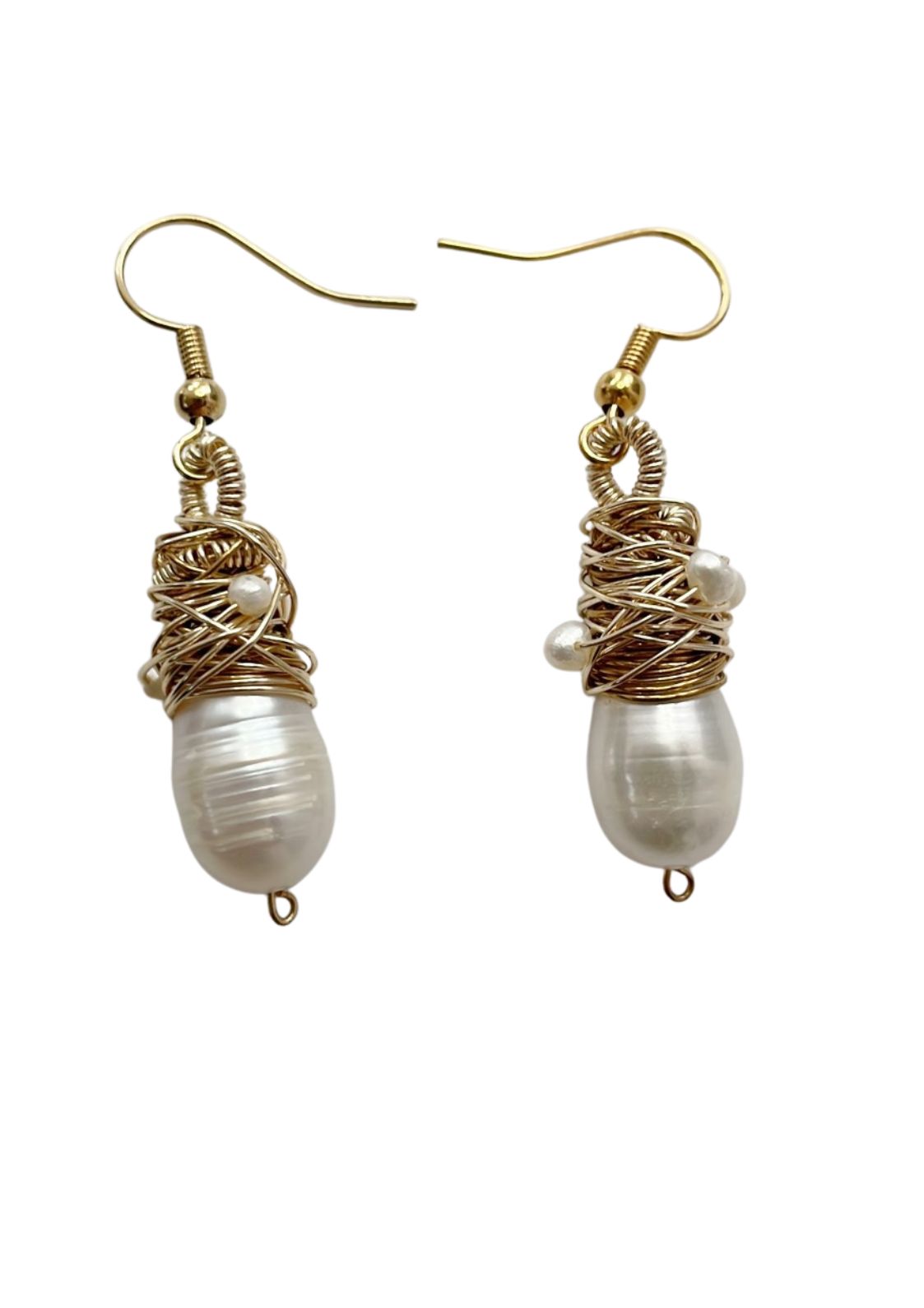 Aretes De Perlas Cultivadas Hechos A Mano Luma