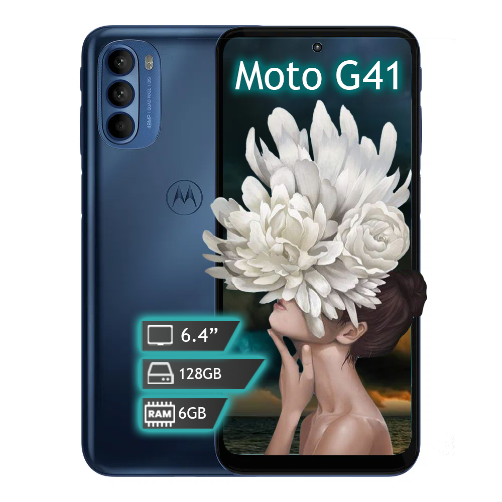 Celular Motorola Moto G41 128GB 6GB Ram Dual Sim - Negro