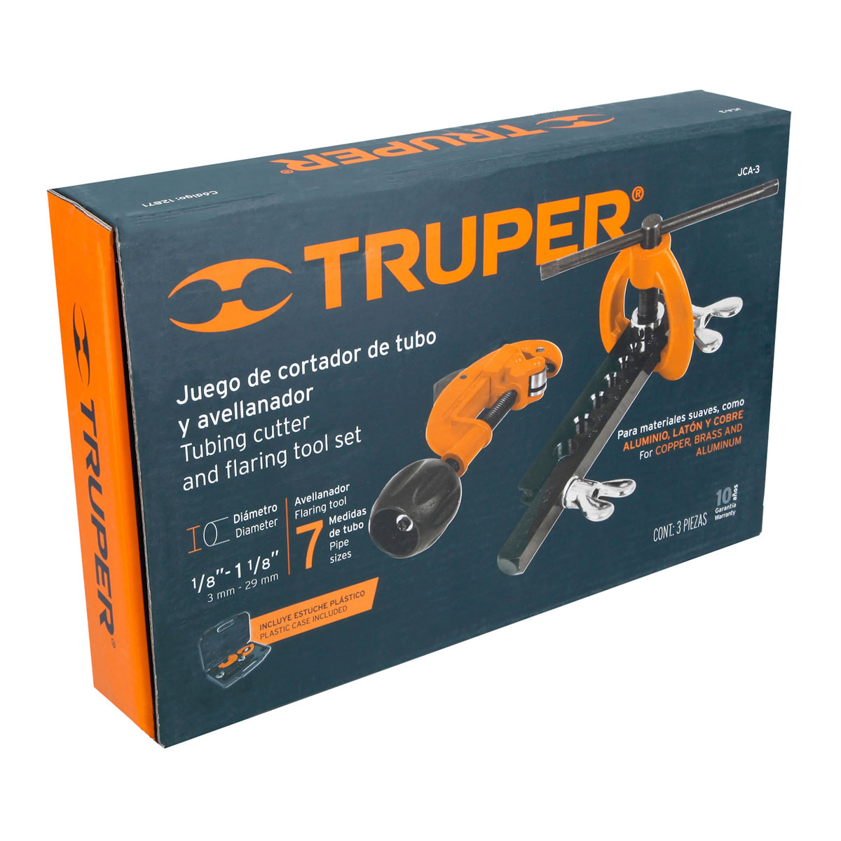 Juego de Avellanador y Cortador para Tubo, JCA-3 Truper