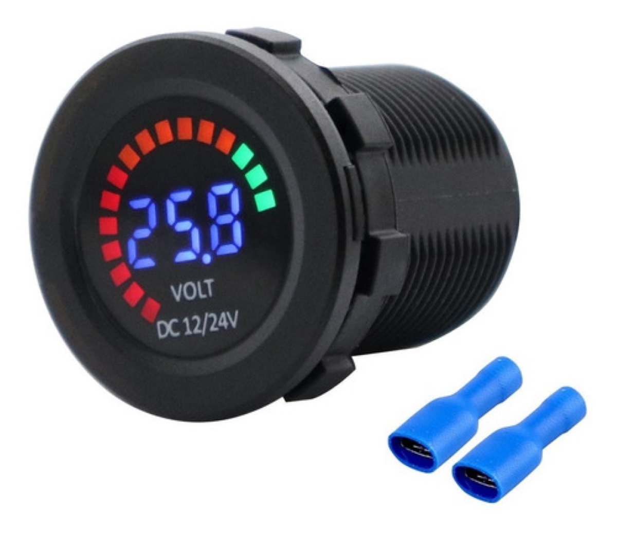 Voltímetro Digital Led Pequeño 12v/24v Universal Indicador