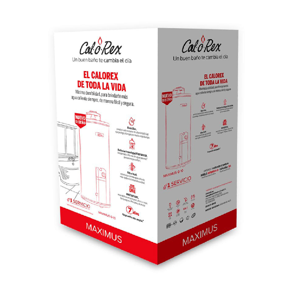 Calentador de agua Calorex de Depósito MAXIMUS G10 Natural