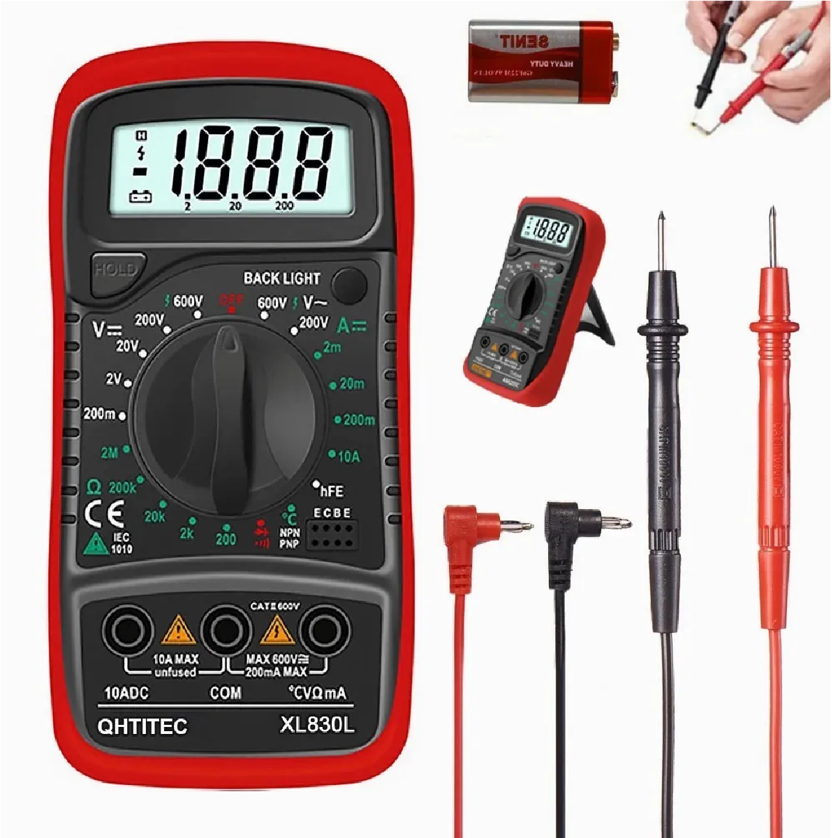 Multimetro Lcd Digital Voltimetro Profesional Xl830