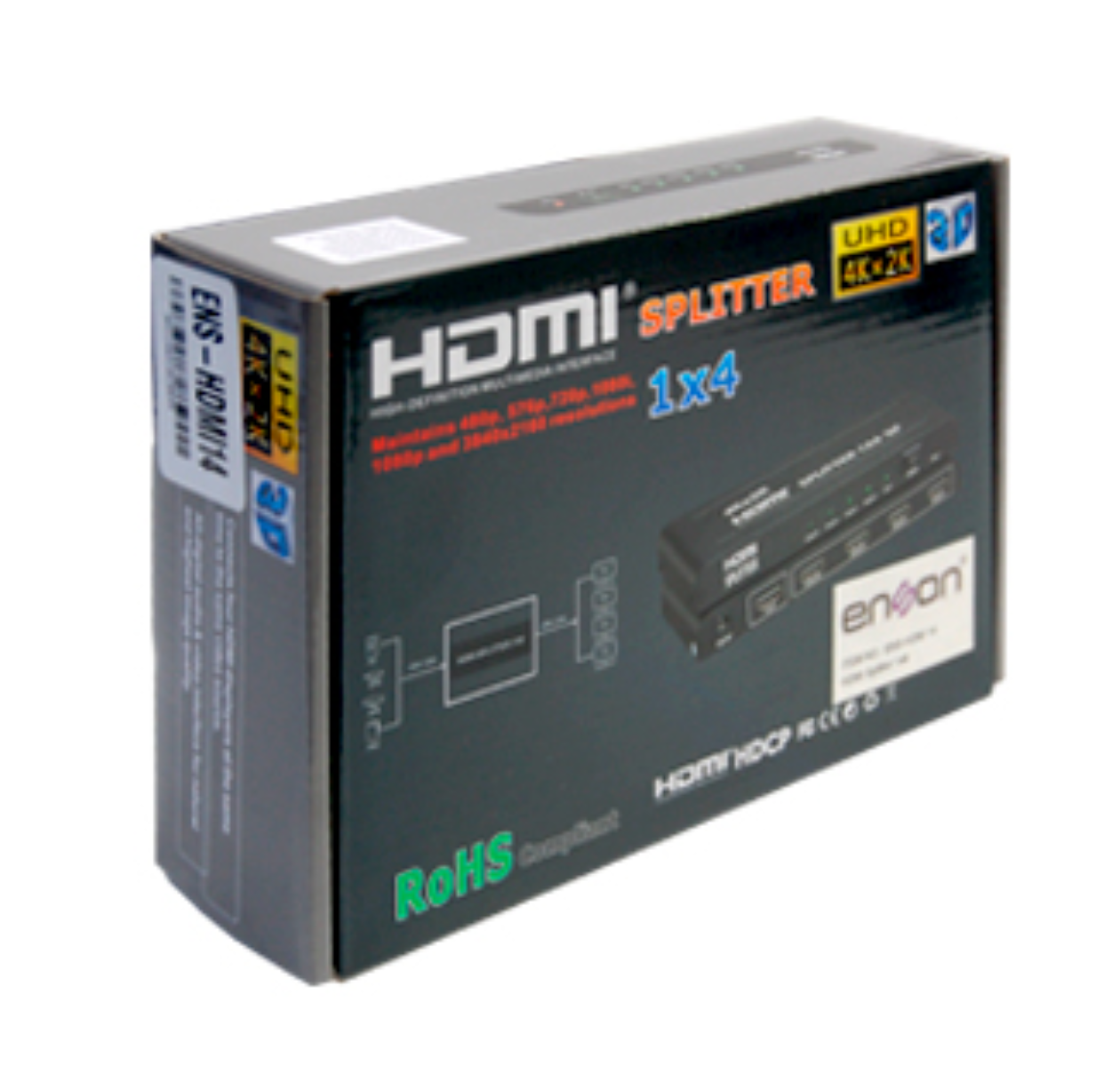 Distribuidor HDMI para distribuir video de 1 dispositivo a 4 pantallas ...