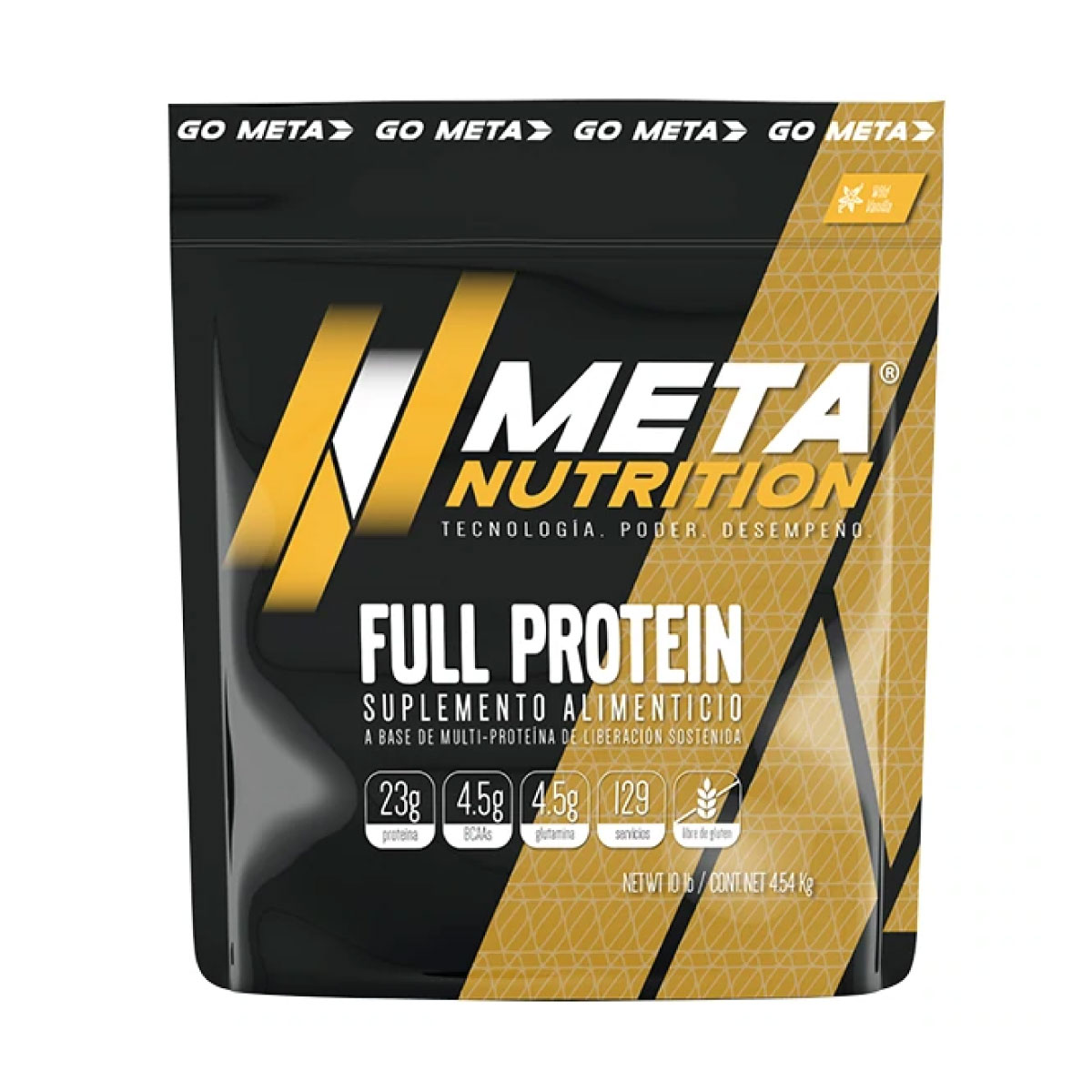 Proteina Meta Nutrition Full Protein 10 lbs 129 Serv. - Fresas con Crema