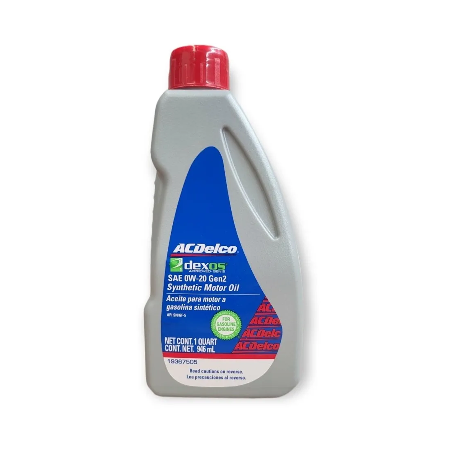 Aceite ACDelco 0w20 100% Sintetico Dexos Gen 2 946 Ml