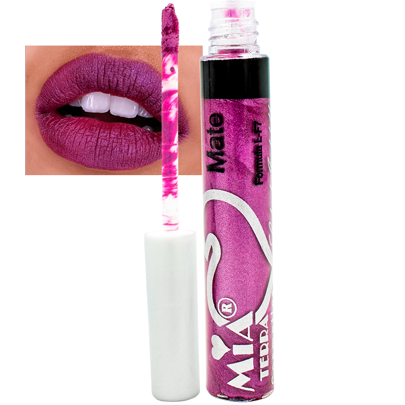 Labial Mate Indeleble Organico Color Uva Mia Terra Cosmetics