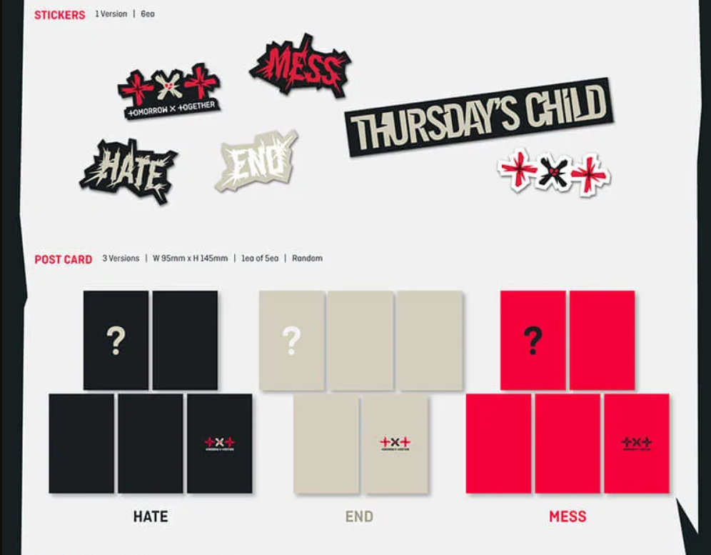 TXT - MINISODE 2: THURSDAY'S CHILD (VERSIÓN END) ALBUM KPOP