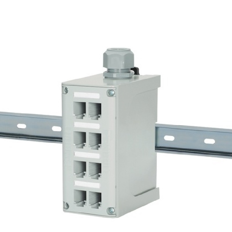 Panduit Módulo de Parcheo FDME8RG, 8 Puertos, Gris
