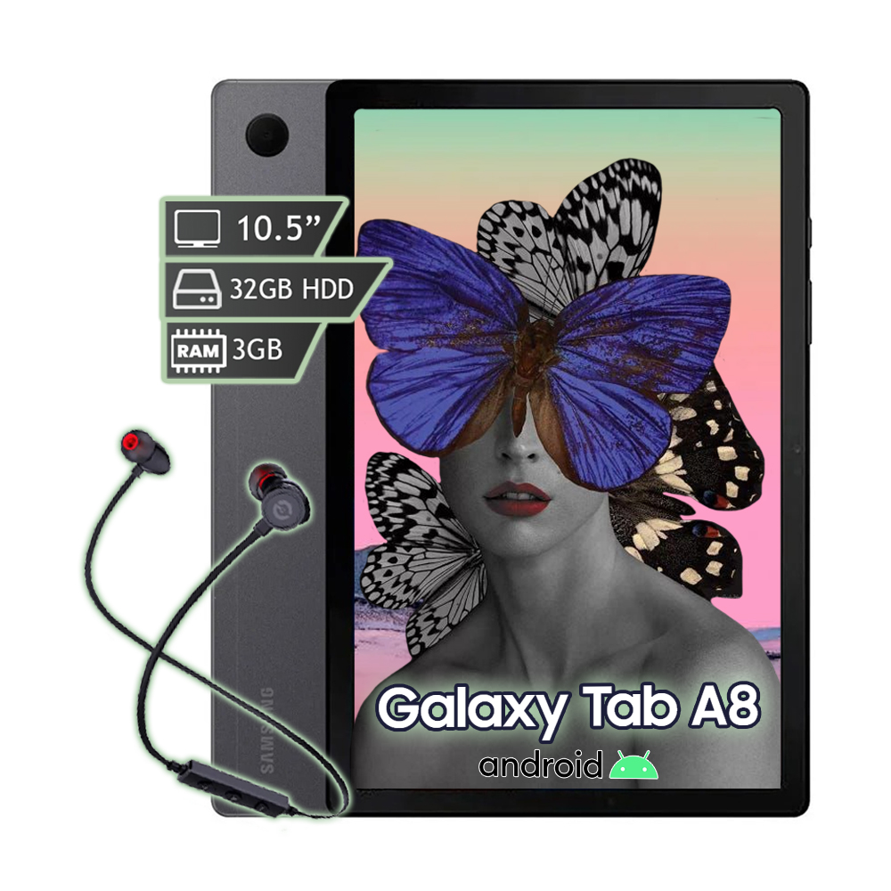 Samsung Galaxy Tab A8 32GB 3GB Ram - Gris Oscuro + Audifono Bluetooth