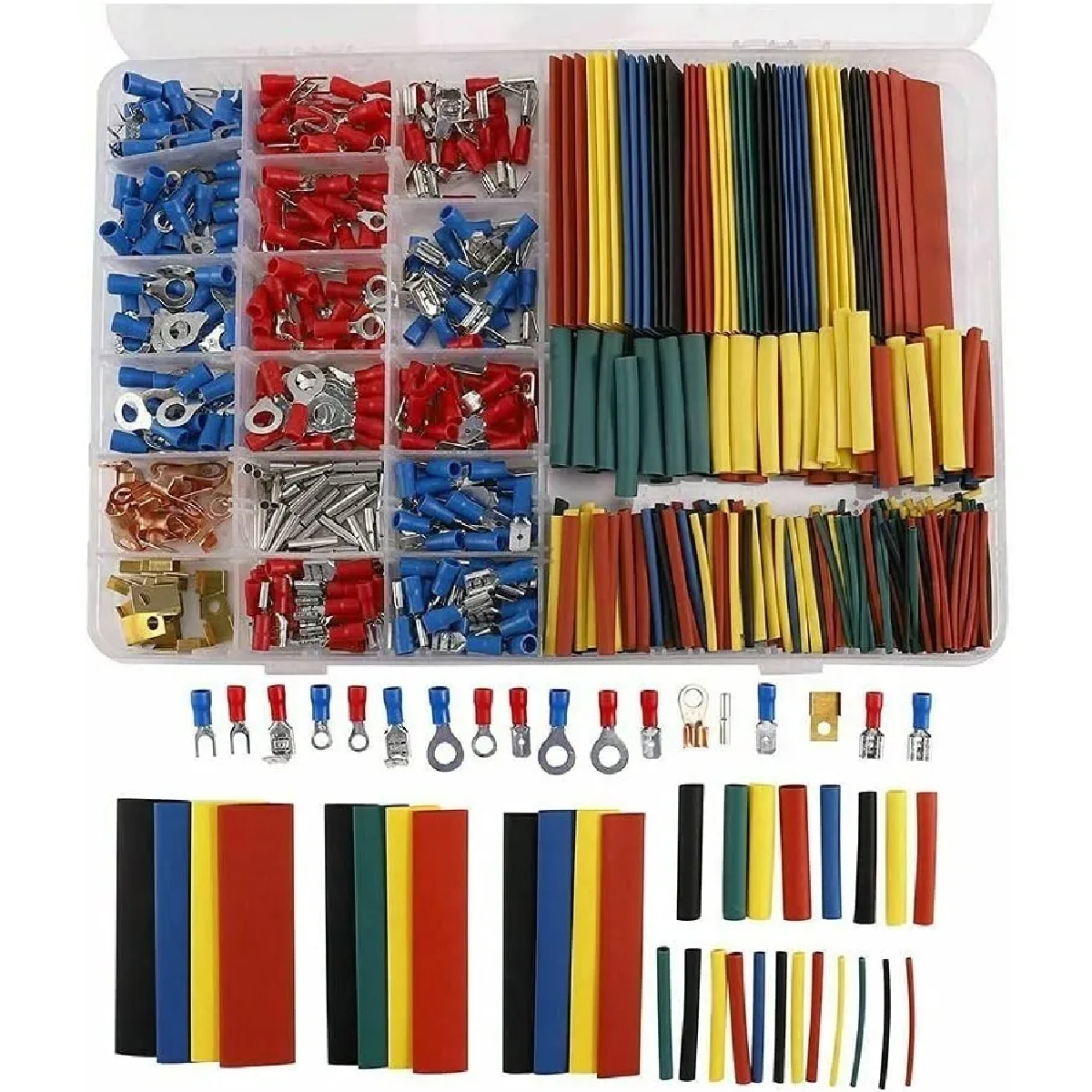 Set 678 Terminales Aisladas Conectores Para Cable Eléctrico