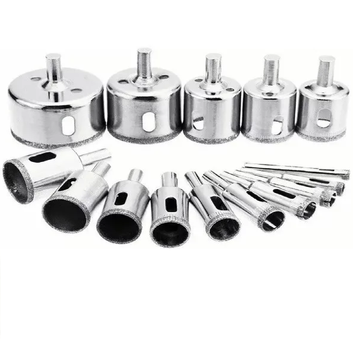 Juego De Brocas Diamantadas Y Broca Cerámica Vidrio