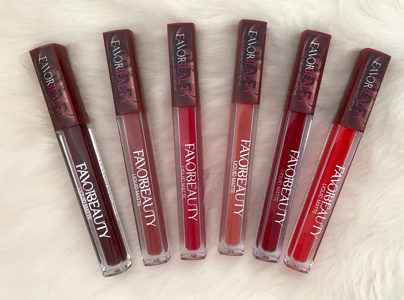 Set De 6 Labiales Líquidos Mate Colores Nude