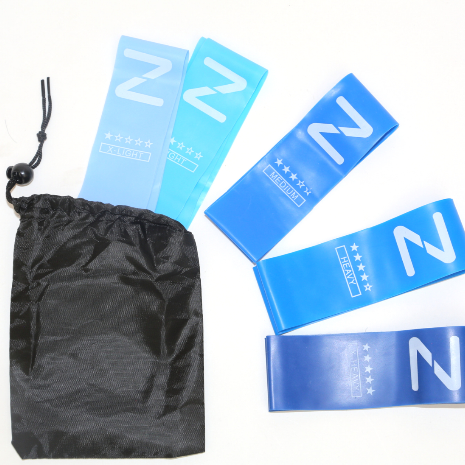 Kit 5 Bandas Ligas Para Hacer Ejercicio Resistencia Piernas